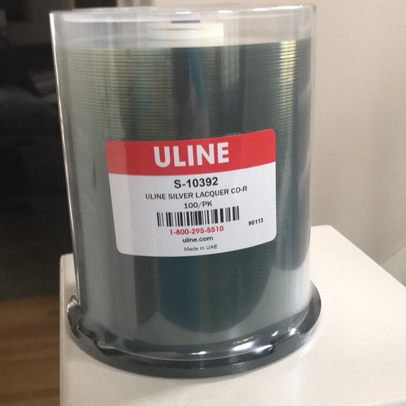 Uline | Media | Newsealed Uline S392 Silver Lacquer Cdr 100pk | Poshmark
